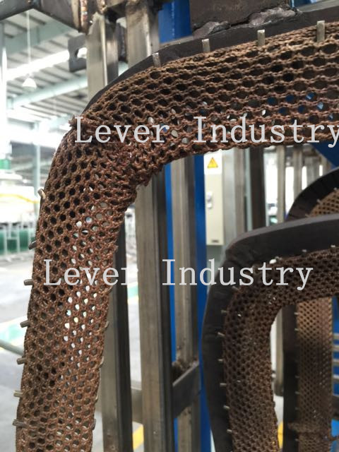 Stainless steel fiber net belt for automotive glass Tempering Furnace